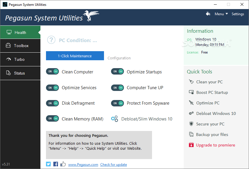 Оптимизирајте го вашето PC со Pegasun System Utilities ⋆ IT.mk