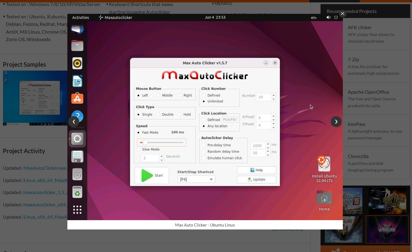 Автоматско кликнување со глувче со Max Auto Clicker ⋆ IT.mk