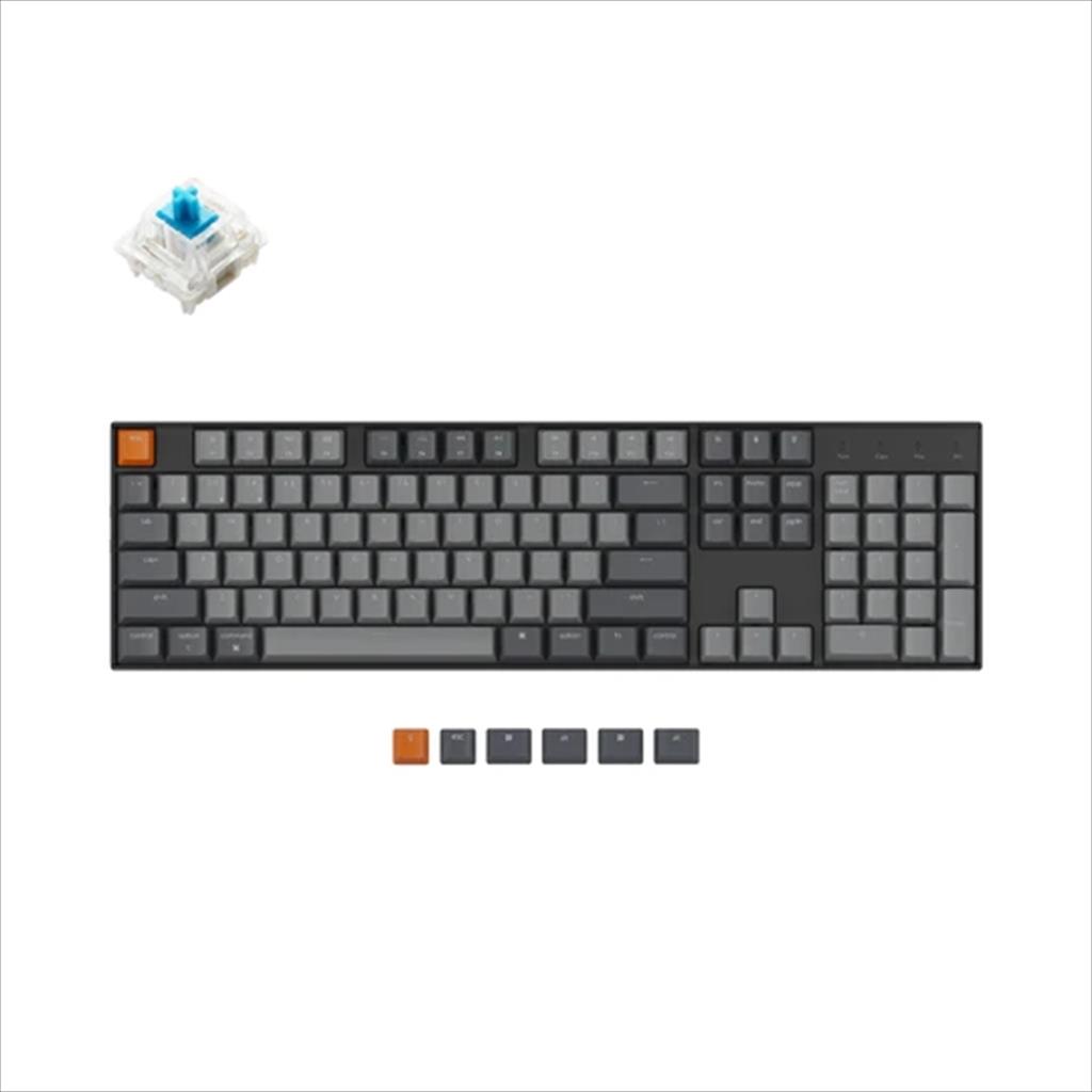 KEYBOARD MECHANICAL KEYCHRON K10 HS FULL SIZE RGB LED Gateron Blue ...