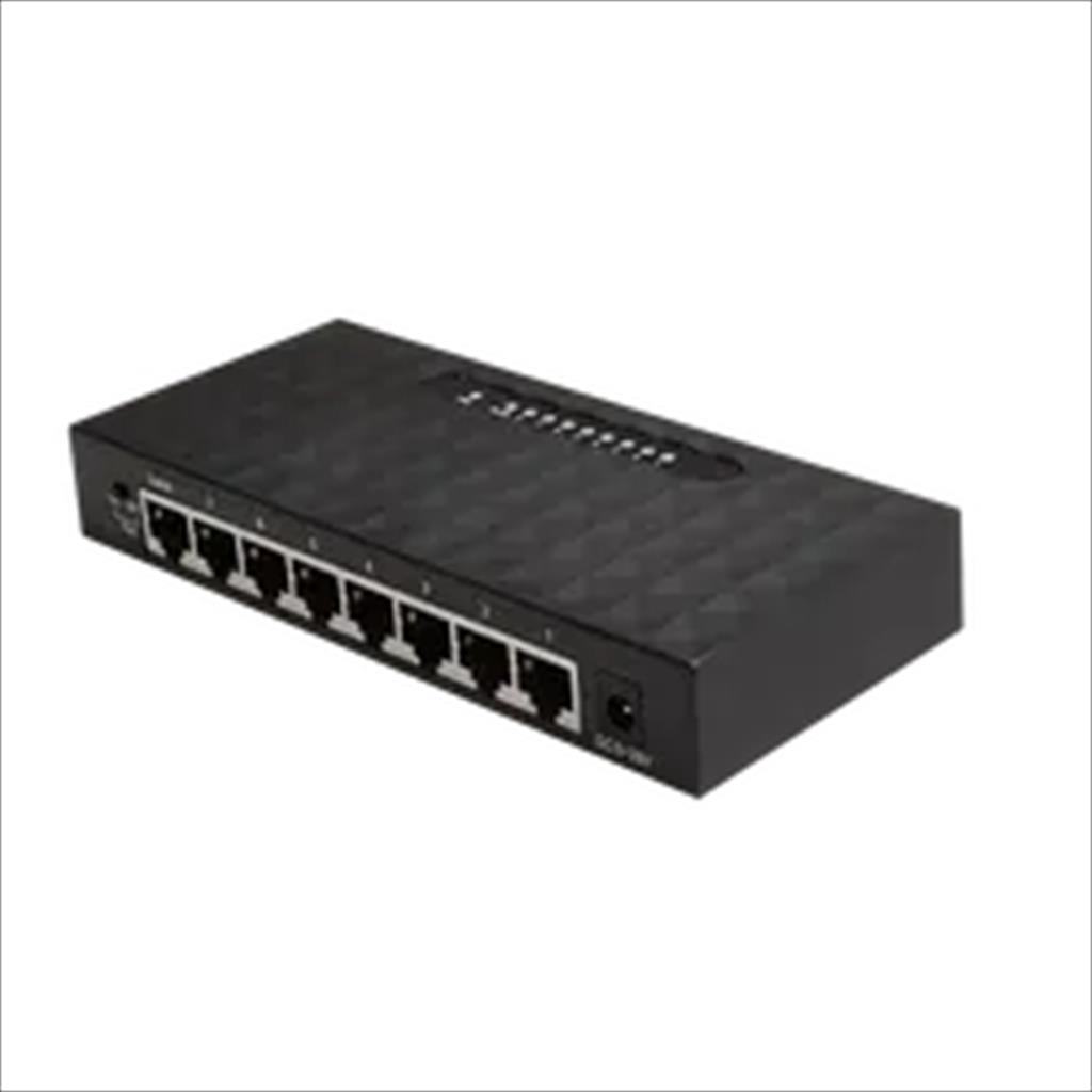 NET Switch DIEWU 8-port 10/100/1000 TXE210-M (MTK/EN8851) METAL BLACK ⋆ ...
