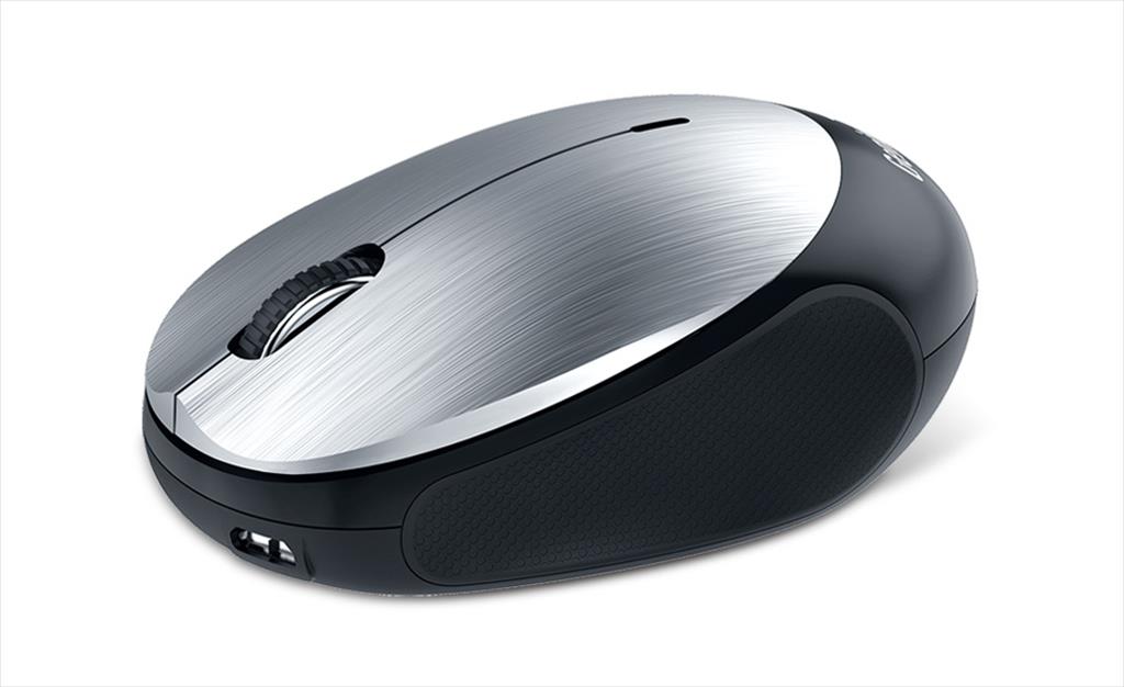 MOUSE WIRELESS USB GENIUS NX-9000BT BLUETOOTH, RECHARGABLE SILVER ⋆ IT.mk