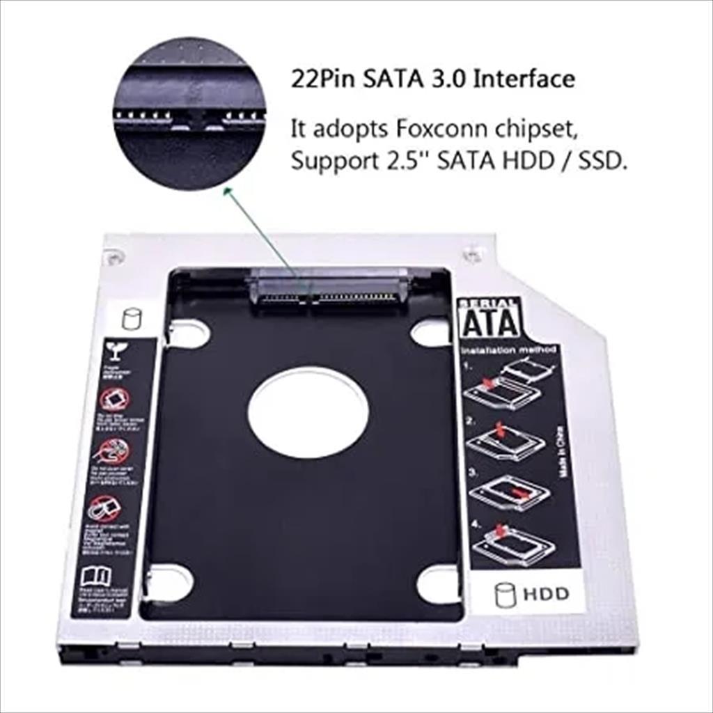 CADDY SSD/HDD FOR ODD SLOT 9,5mm ⋆ IT.mk