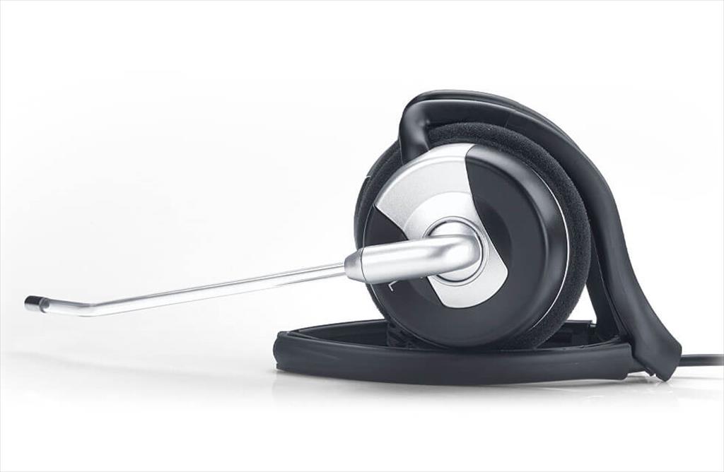 HEADPHONES GENIUS HS-300N Foldable w/microphone, 2x3.5mm jack ⋆ IT.mk