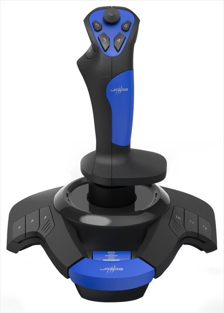GAME JOYSTICK HAMA URAGE AIRBORNE 300 FOR PC , Black/Blue ⋆ IT.mk