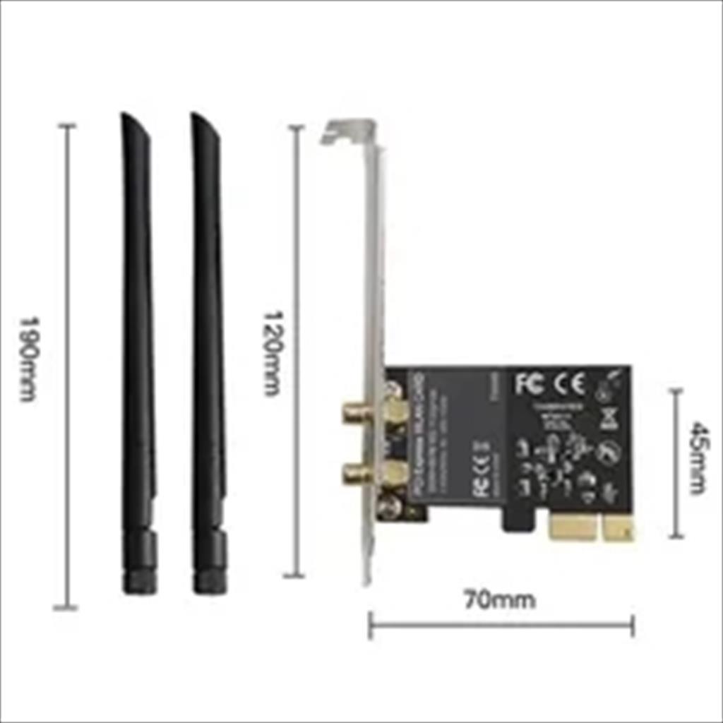 NET LAN WIRELESS PCI-E 1200N DIEWU TXA069 Chipset:Realtek 8812AE, LP ⋆ ...