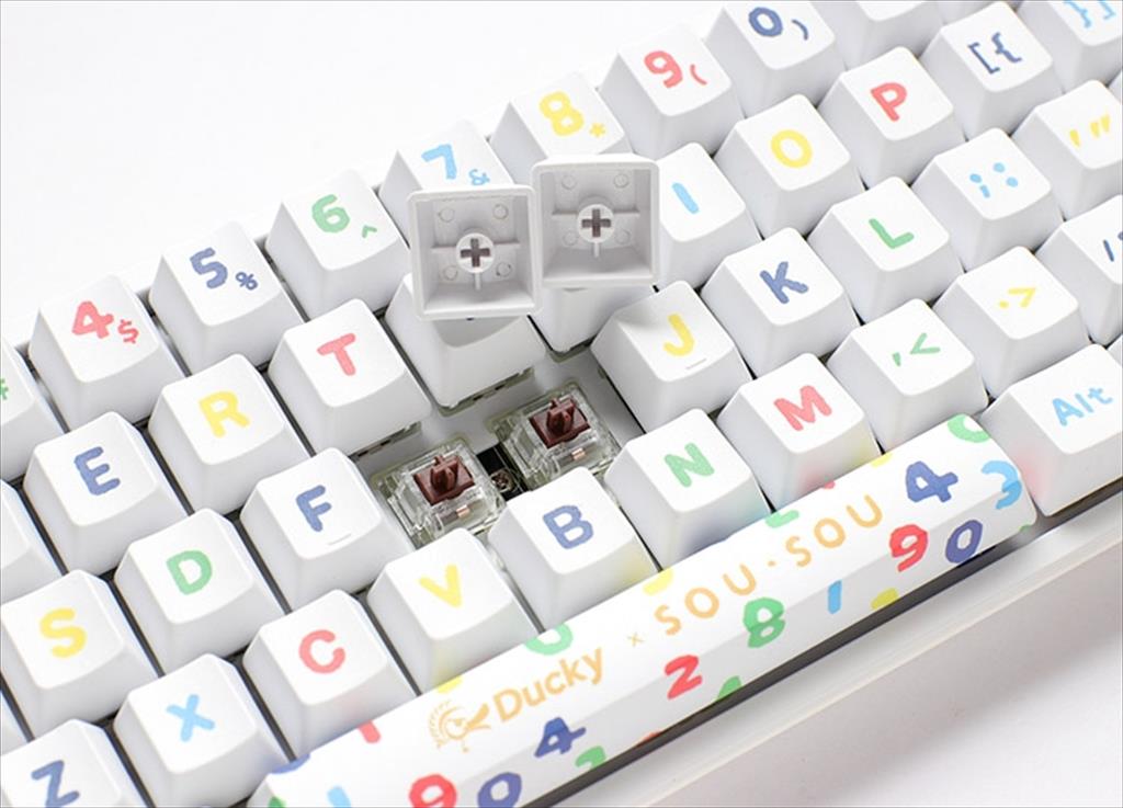 KEYBOARD MECHANICAL DUCKY x SOU. SOU ONE 2 MINI RGB 60% PBT Double-shot ...