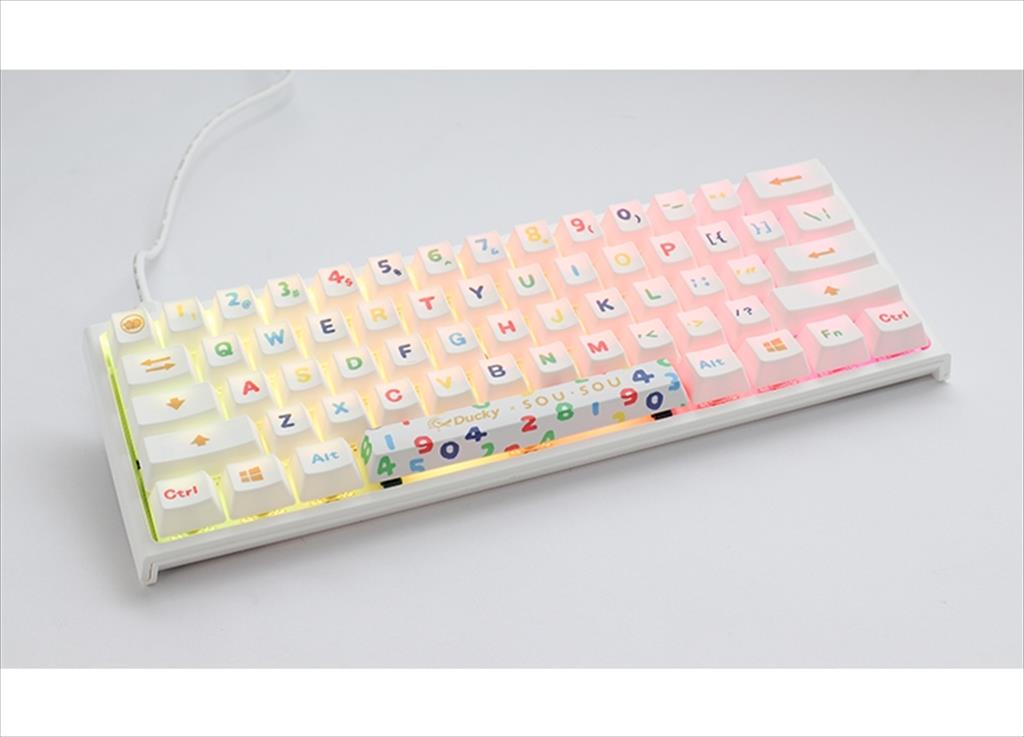 KEYBOARD MECHANICAL DUCKY x SOU. SOU ONE 2 MINI RGB 60% PBT Double-shot ...