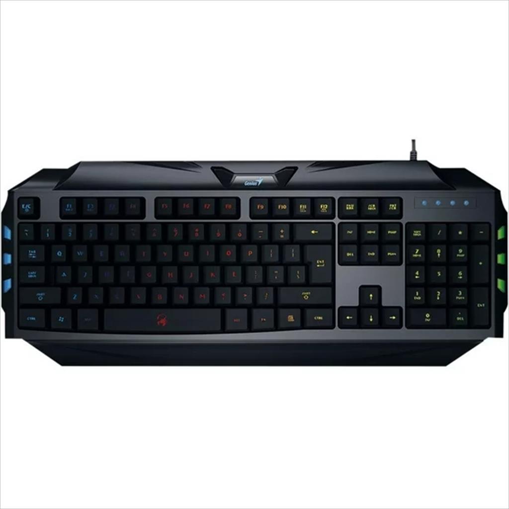KEYBOARD WIRED USB GENIUS SCORPION K5 7-COLOR LED BACKLIT GAMING ⋆ IT.mk