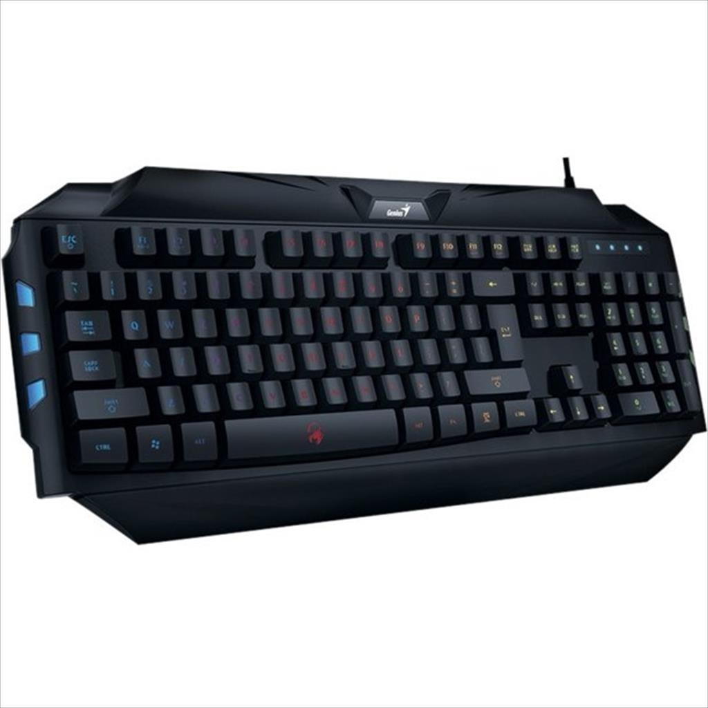 KEYBOARD WIRED USB GENIUS SCORPION K5 7-COLOR LED BACKLIT GAMING ⋆ IT.mk