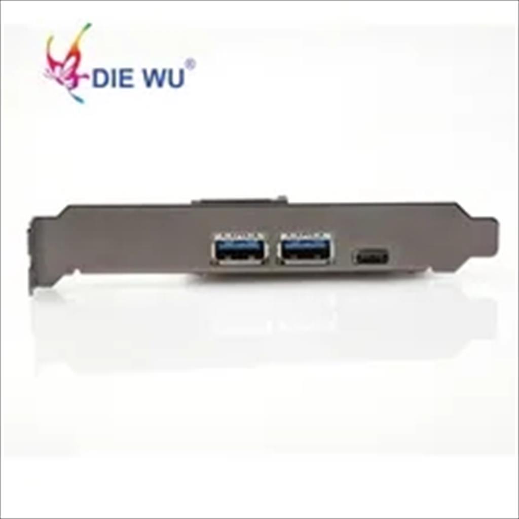 CONVERTOR PCI-E TO 2 X USB 3.0 + Type-C DIEWU TXB055, Chipset:VL805 ⋆ IT.mk