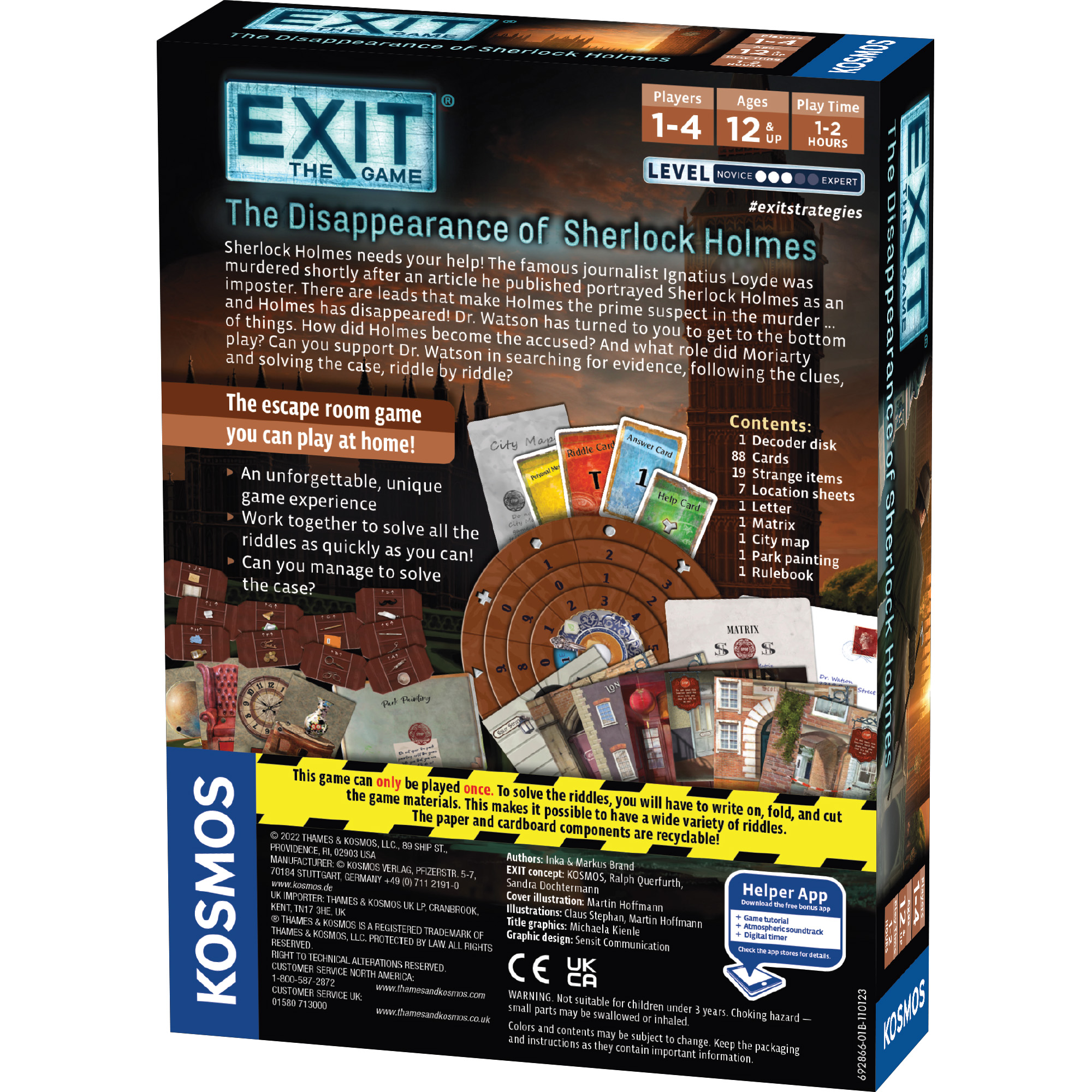 Предлог друштвена игра - EXIT: The Game - The Disappearance of Sherlock Holmes ⋆ IT.mk