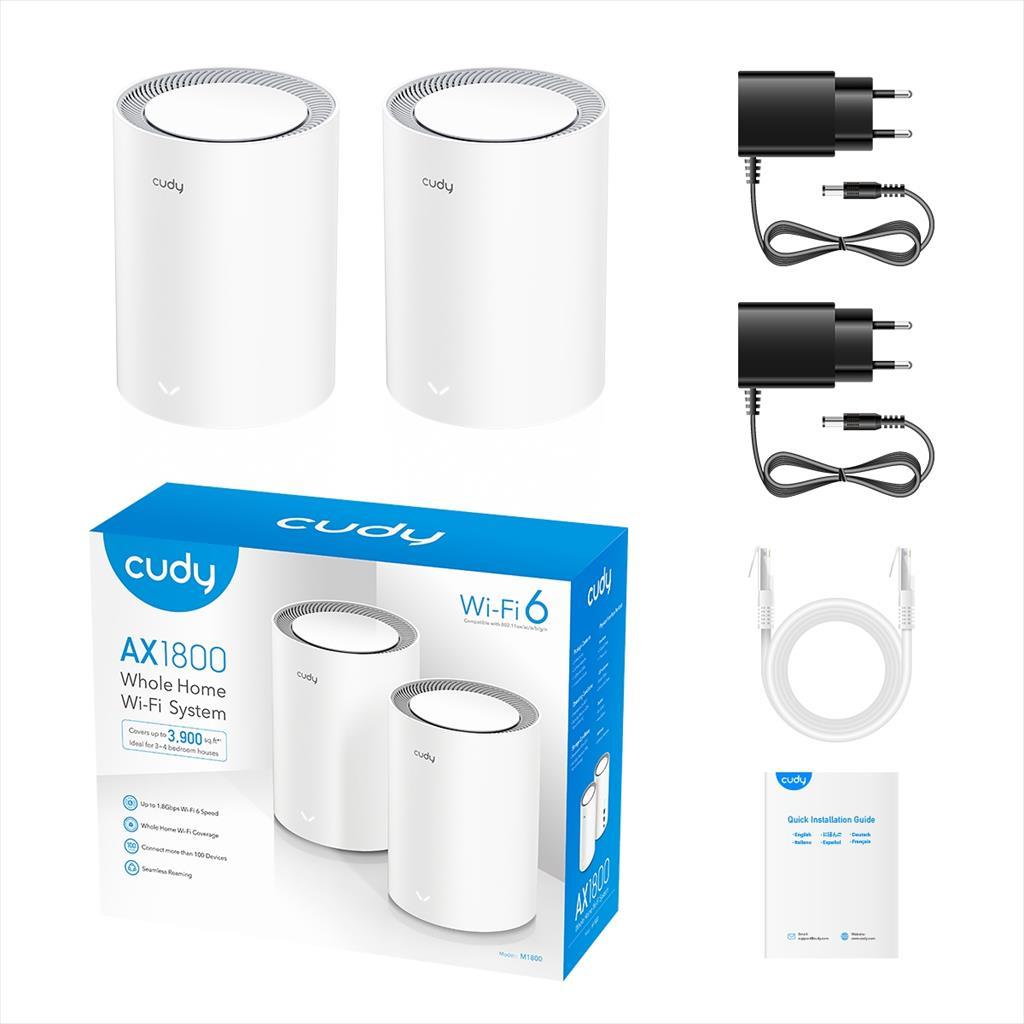 NET ROUTER MESH SYSTEM Wi-Fi 6 AX1800 CUDY Deco X20 (2-Pack) ⋆ IT.mk