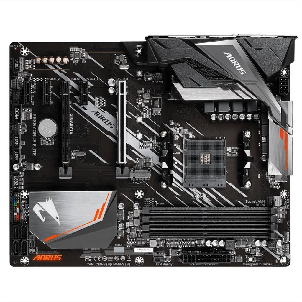 MB AM4 A520 AORUS ELITE GIGABYTE, ATX, 2xDDR4 4733Mhz (OC), VGA, HDMI, 1xPCIex16, 3xPCIex1, 1xM ...