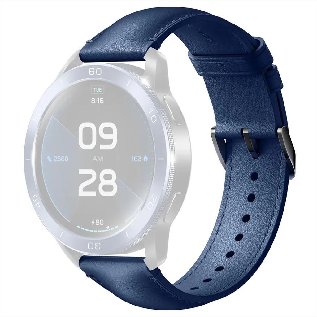 SMARTWATCH XIAOMI MI WATCH STRAP LEATHER OCEAN BLUE ⋆ IT.mk