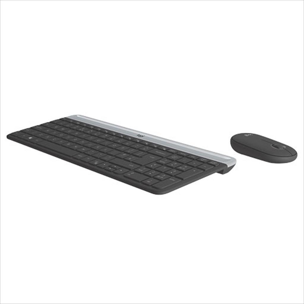 COMBO KEYBOARD AND MOUSE WIRELESS LOGITECH MK470 Graphite, YU/QWERTZ ...
