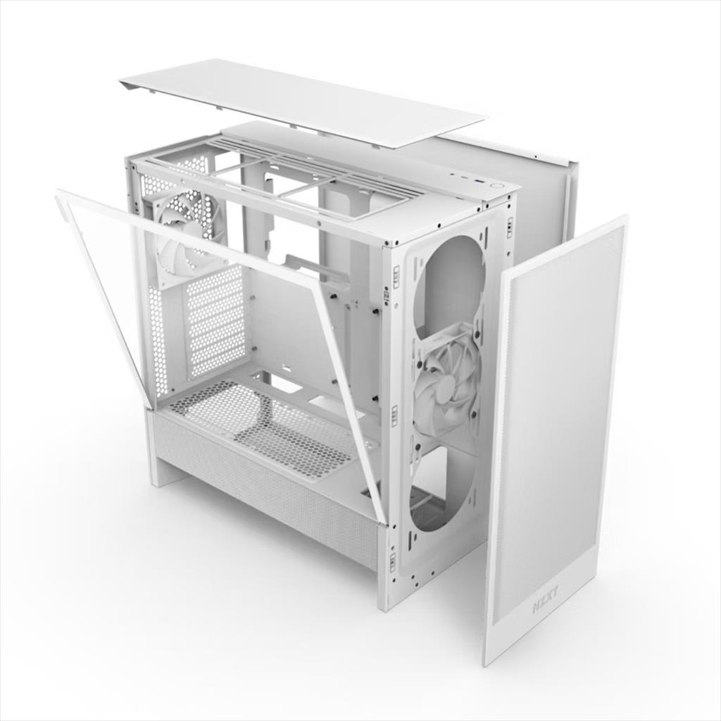 CASE NZXT E-ATX Mid-Tower H5 FLOW (2024) w/Mesh Front & top MESH ...