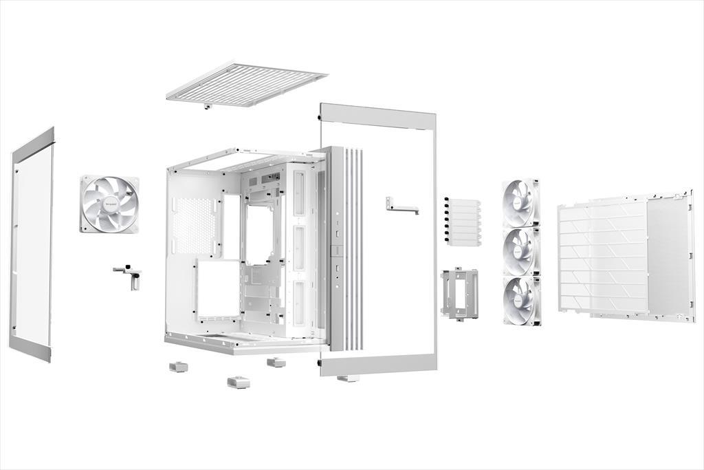 CASE BE QUIET! ATX Mid-Tower Light Base 600 LX, w/2x Tempered glass, 4x ...