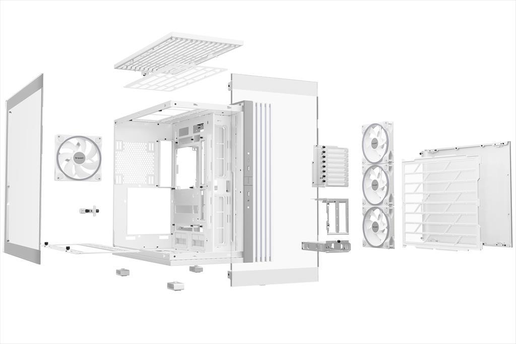 CASE BE QUIET! ATX Mid-Tower Light Base 900 FX, w/2x Tempered glass, 4x ...