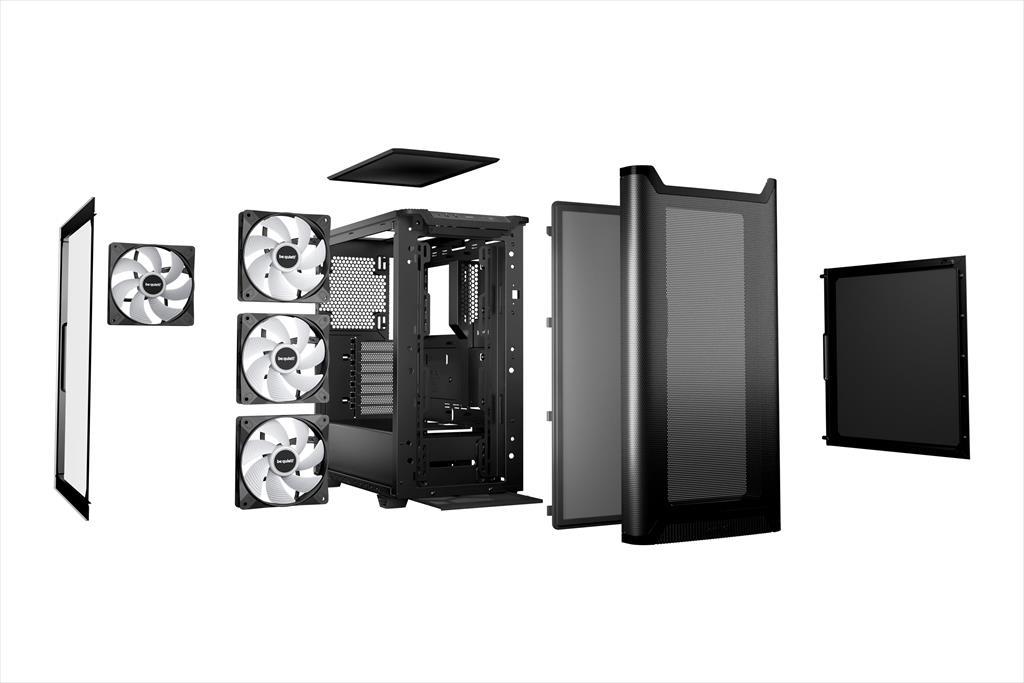 CASE BE QUIET! ATX Mid-Tower Pure Base 501 LX, 4x120mm Light Wings LX ...