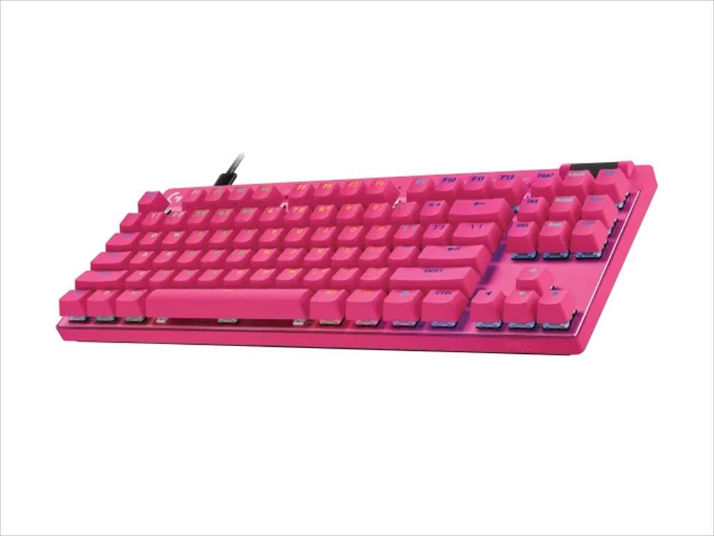 KEYBOARD MECHANICAL LOGITECH G PRO X RAPID MAGENTA, TKL, LIGHTSYNC RGB ...