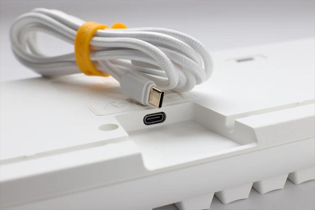 KEYBOARD MECHANICAL DUCKY ONE 3 CLASSIC PURE WHITE RGB TKL PBT Double ...