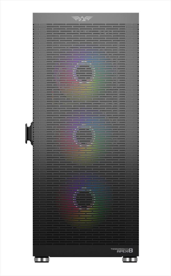 CASE ARMAGGEDDON E-ATX Full-Tower TESSARAXX APEX 8 w/WINDOW, FRONT MESH ...