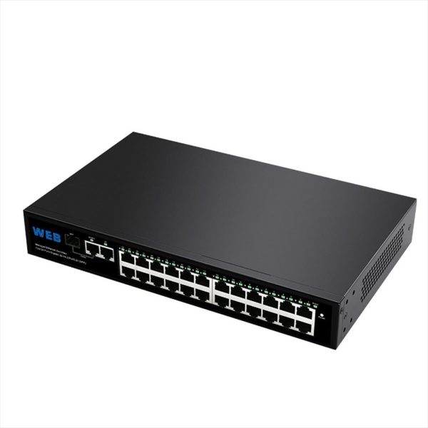 NET Switch DIEWU 24-port 10/100 + 2 10/100/1000 + 1xSFP TXE050 WEB ...