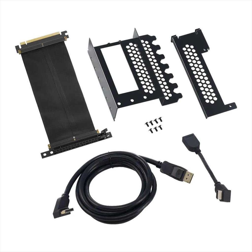 GPU HOLDER vertical bracket KIT CableMod WITH RISER CABLE 200mm, HDMI ...