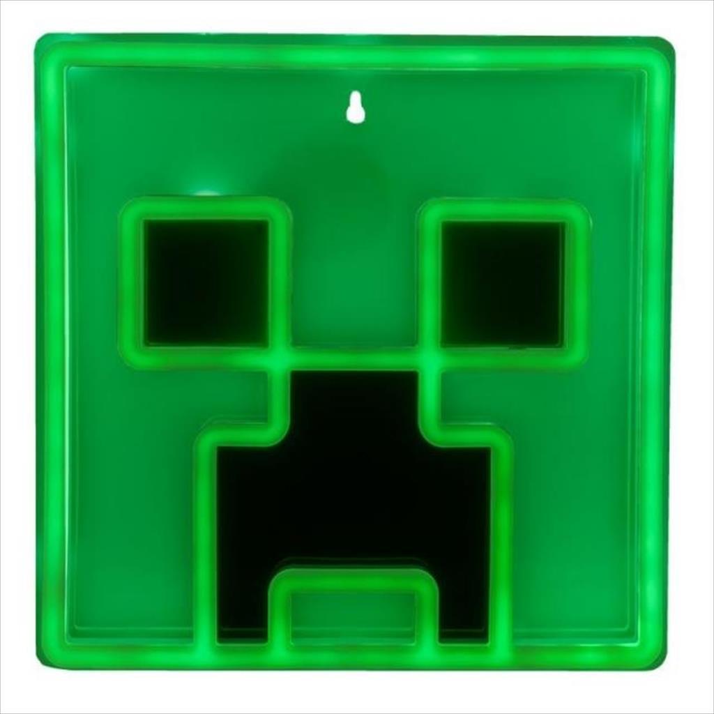 GAME FIGURINE PALADONE Minecraft - Creeper Wall Mountable LED Neon ...