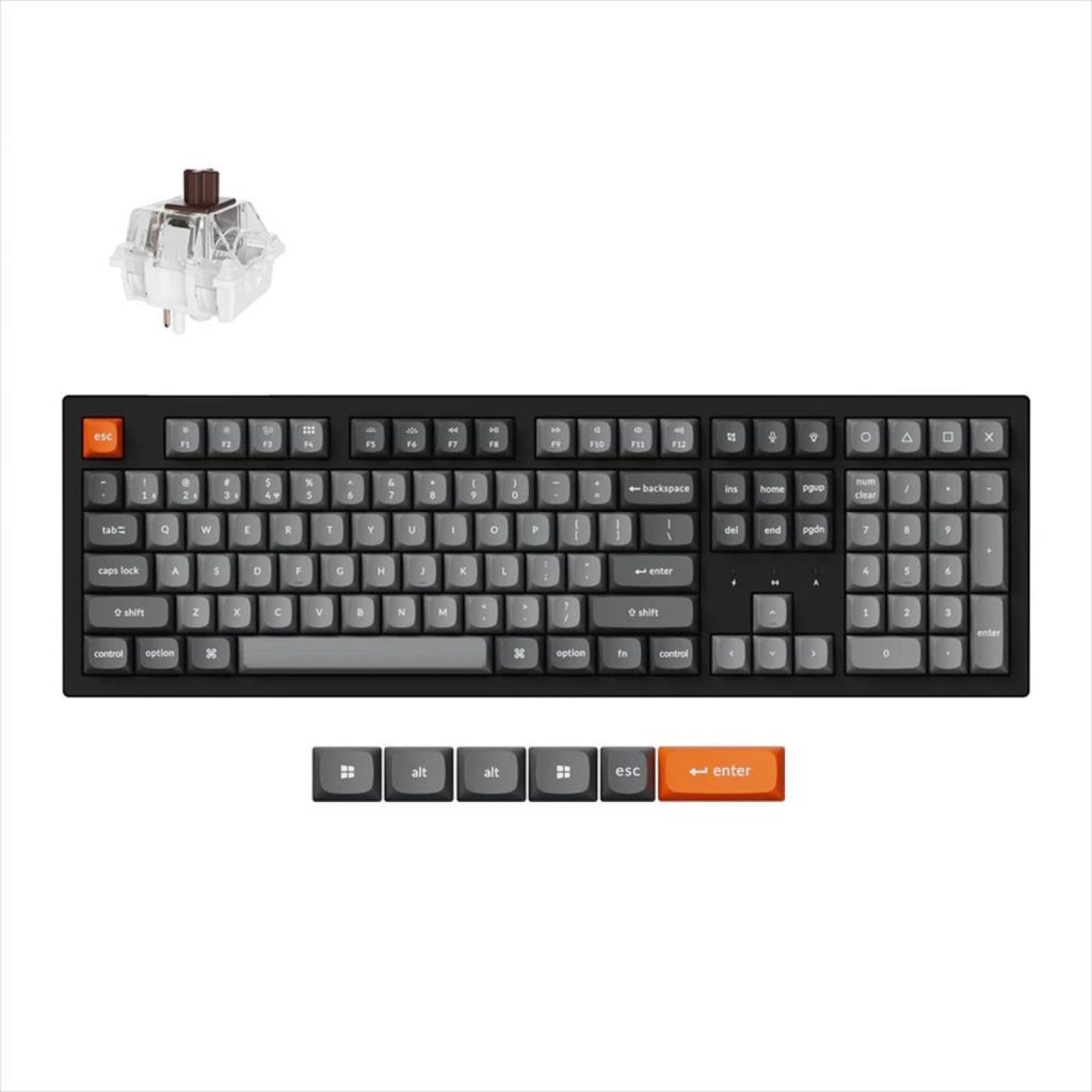 KEYBOARD MECHANICAL KEYCHRON K10 MAX HS Full Size RGB Keychron super ...