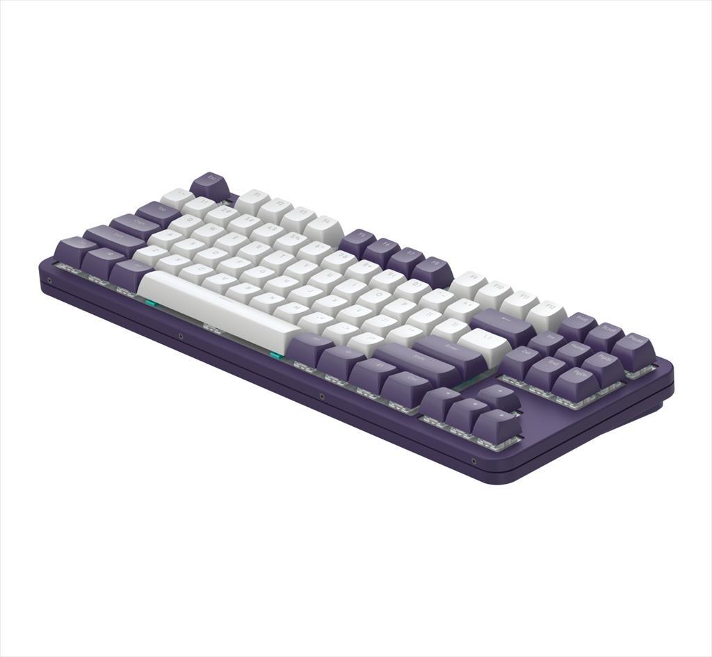 KEYBOARD MECHANICAL DARK PROJECT ALU87A VIOLET TKL RGB linear ...