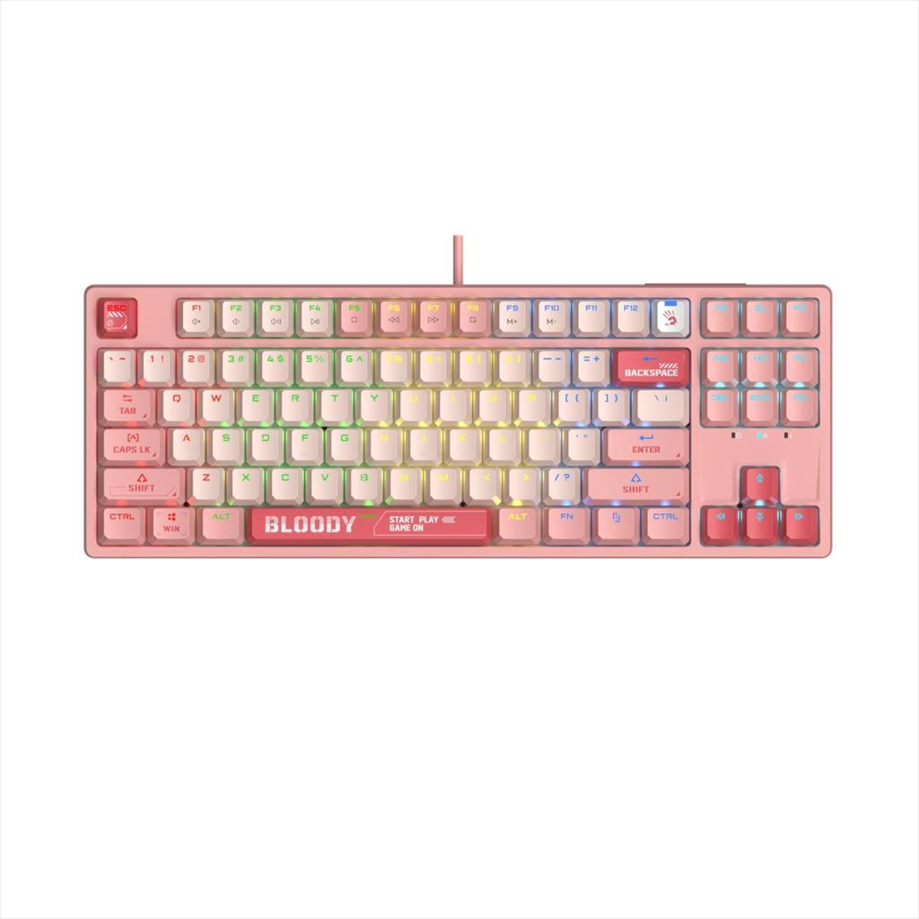 KEYBOARD MECHANICAL A4TECH Bloody S87 TKL, Hot-swappable, BLMS RED PLUS ...