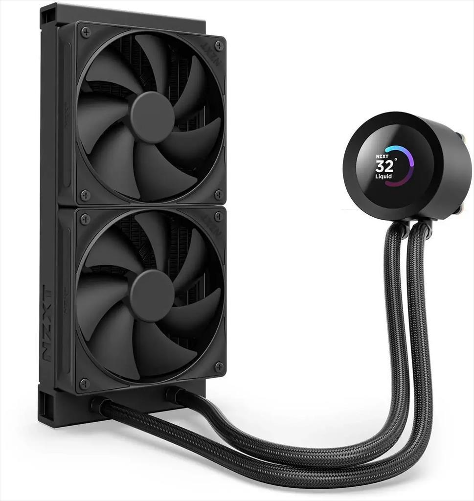 COOLERS CPU AIO NZXT Kraken Plus 240, 2x120mm F140P fans, w/1.54" LCD ...