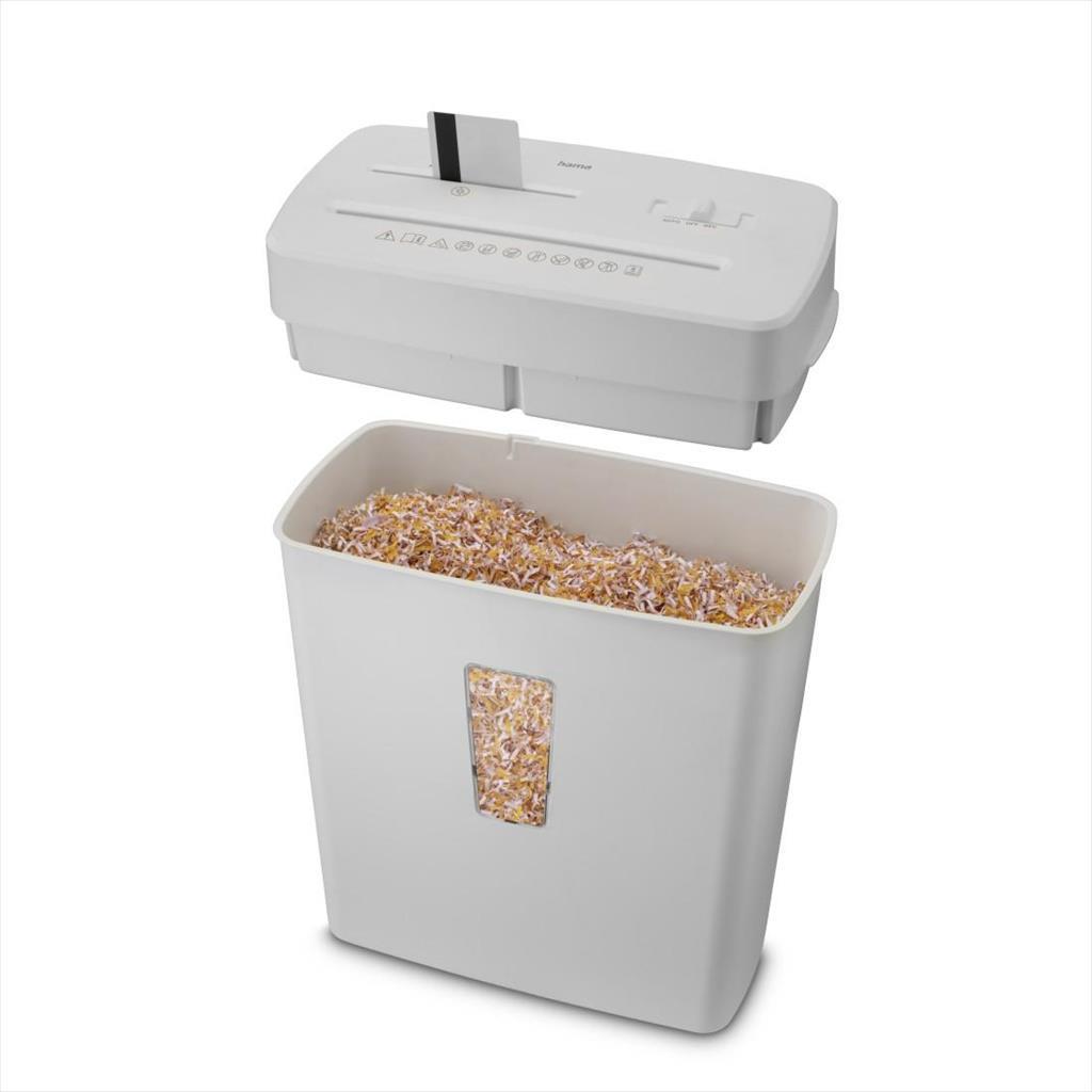 Paper Shredder Hama Prime M50CD-W w/Security Level P5 T2 E2 O1, White ...