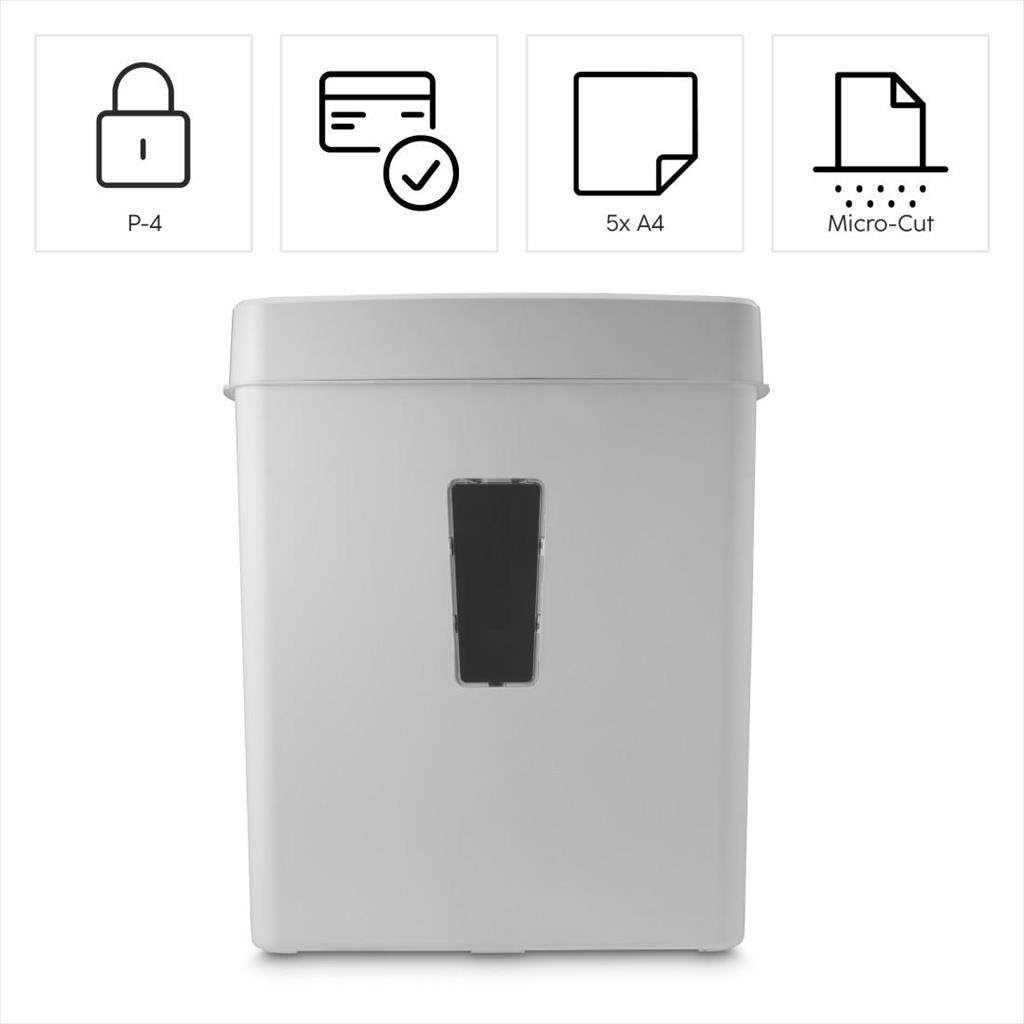 Paper Shredder Hama Prime M50CD-W w/Security Level P5 T2 E2 O1, White ...
