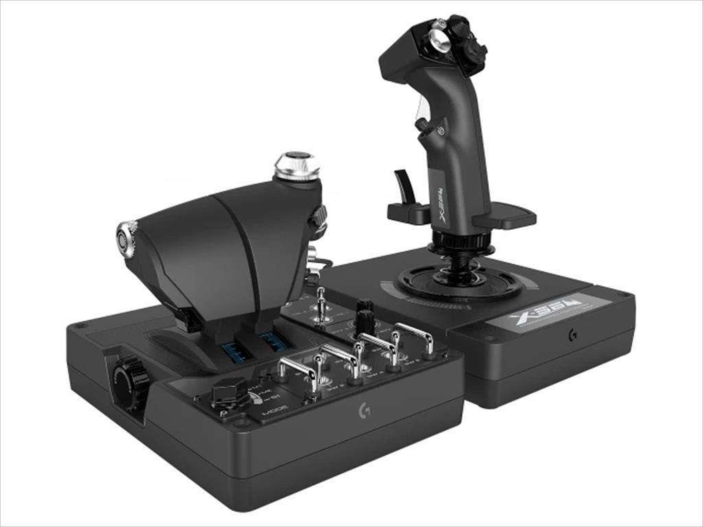 GAME JOYSTICK LOGITECH X56 dual throttle RGB H.O.T.A.S. 945-000059 ⋆ IT.mk