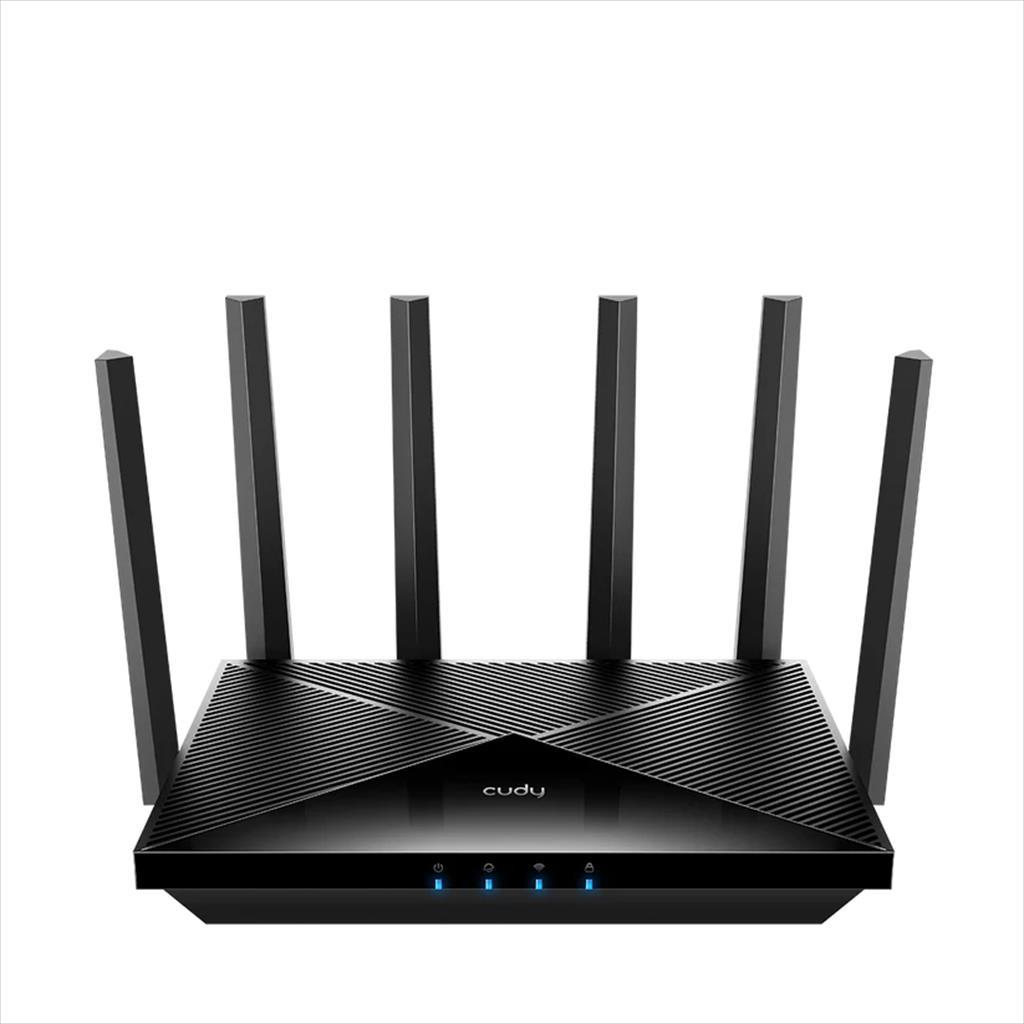 NET ROUTER WIRELESS DUAL BAND Wi-Fi 7 BE6500 CUDY WR6500, w/6 antennas ...